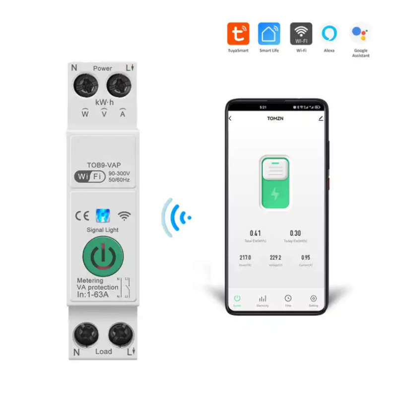 Smart Switches - Smart WiFi Geyser timer-with energy metering -Smart Life/Tuya app was sold for ...